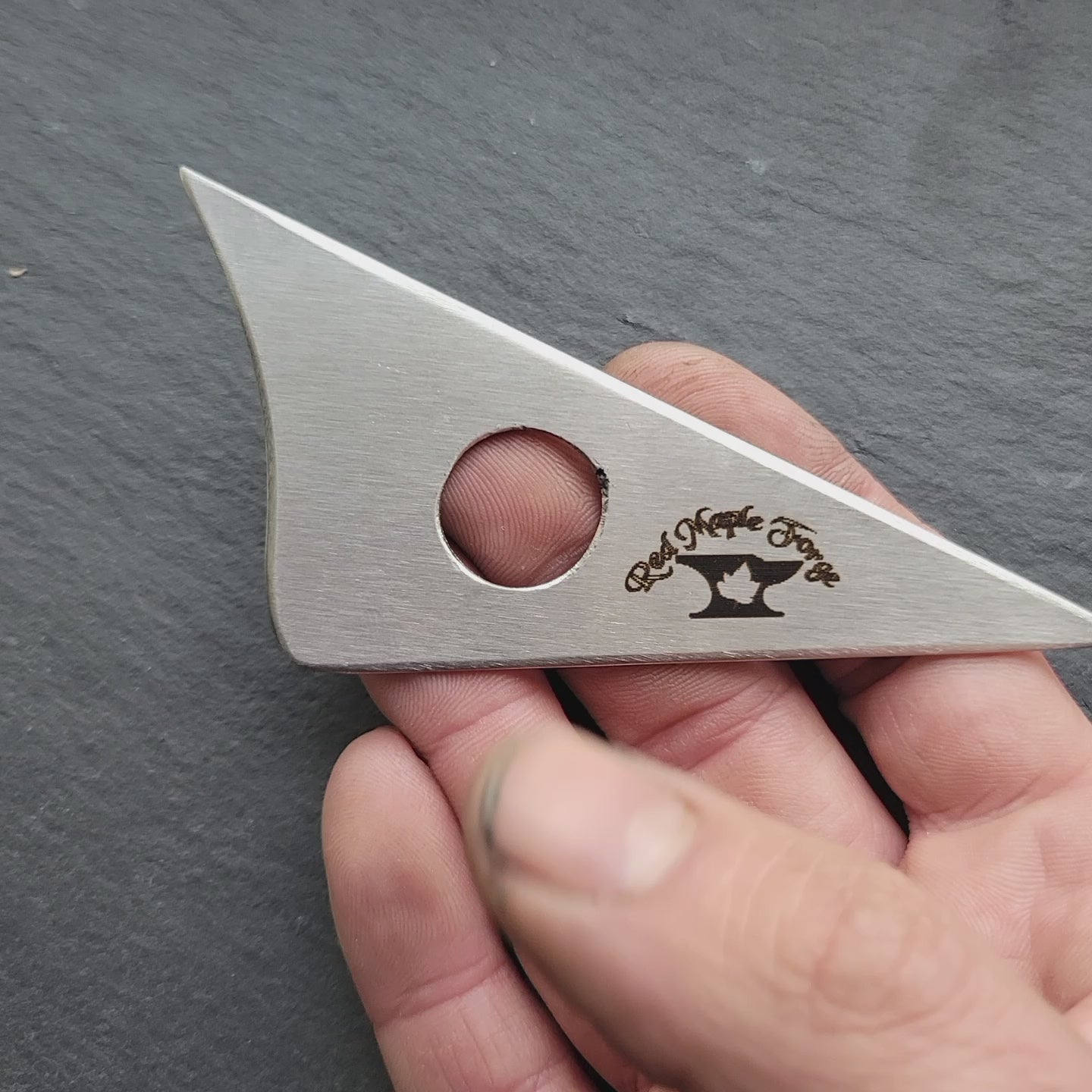 Rigid stainless steel Potter's rib Triangle lifter – RedMapleForge